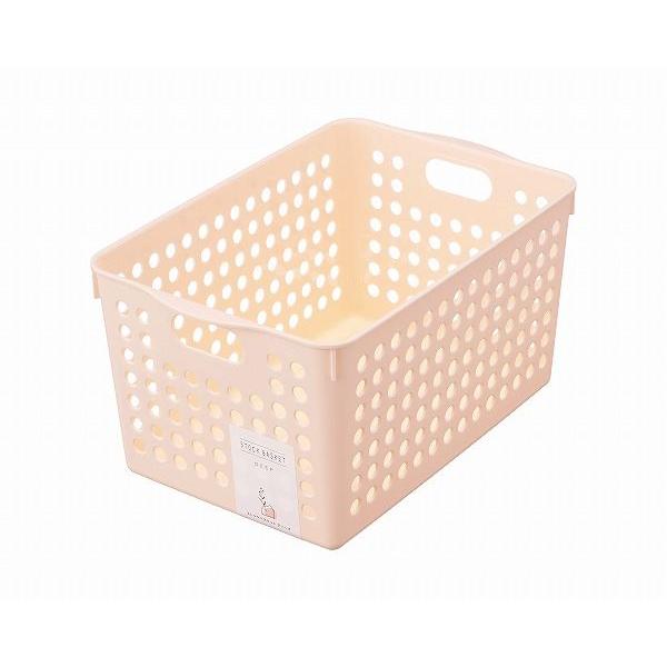 収納バスケットです。キッチンや洗面等の小物をまとめて収納できます。持ち手穴が開いており移動や引き出しに便利です。深型で高さのあるスプレー缶等の収納にもおススメです。●外寸(約)・180×274×高さ143mm●内寸(約)・149×229×深...