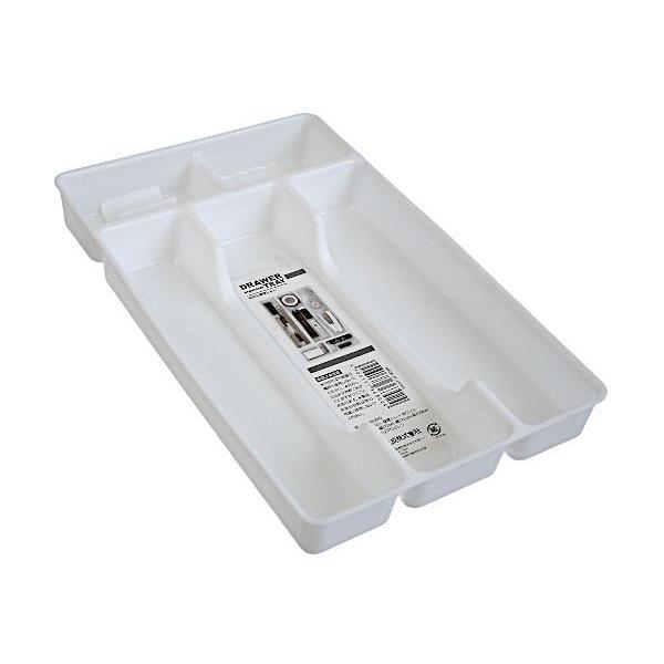 整理トレイです。引き出しの文具や小物の収納に便利なトレイです。サイズの違う仕切りで細かく整理整頓できます。●サイズ(約)・272×171×33mm●色・ホワイト●耐熱120度/耐冷-20度●原料樹脂・ポリプロピレン●用途・トレイ トレー 収...