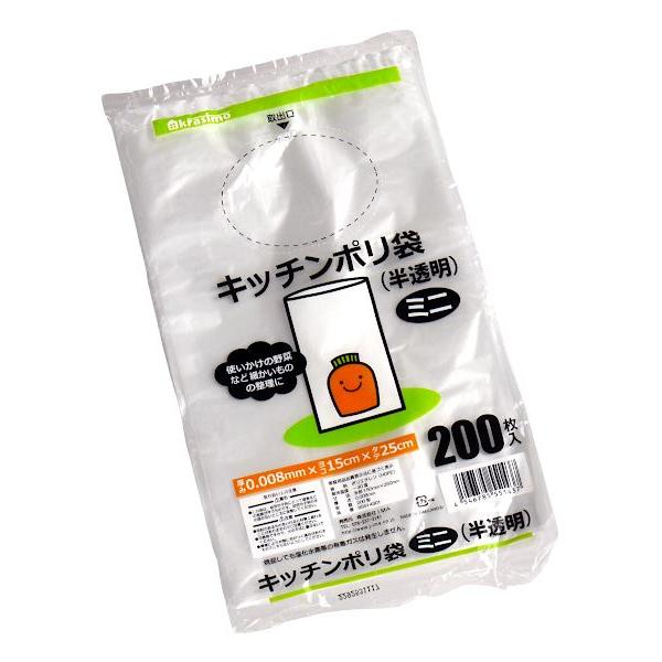 ポリ袋、200枚入りです。使いかけの野菜など細かいものの整理に便利です。焼却しても塩化水素等の有毒ガスは発生しません。保存やゴミ捨てなど多用途で使えます。●1枚のサイズ(約)・150×250×厚み0.008mm●色・半透明●耐冷-30度●材...