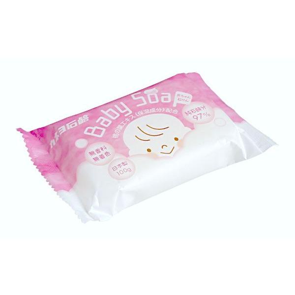 石けんです。無香料・桃の葉エキス配合で肌に低刺激の石けんです。きめ細かな泡立ちです。デリケートな赤ちゃんのお肌や敏感なお肌の方にもお使いいただけます。●当店計測サイズ(約)・85×55×25mm●標準重量(約)・100g●成分・カリ含有石ケ...