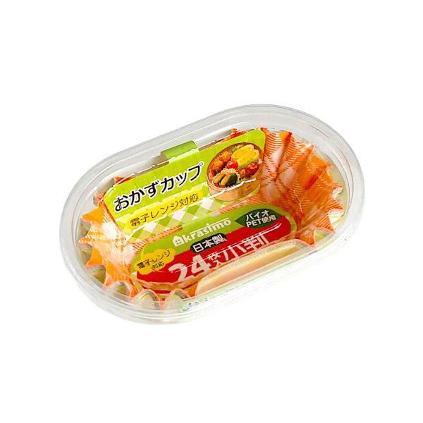 おかずカップ、24枚入りです。バイオPETを使用したおかずカップです。電子レンジで使用できます。お弁当やオードブルの小分けに便利です。※オーブン・オーブントースター・直火 非対応●1枚の当店計測サイズ(約)・底面60×30×高さ30mm●耐...