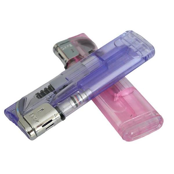 電子ライター、2個入りです。スライドタイプのライターです。安全テストを合格したPSCマーク取得商品です。PL保険付きです。子供の事故防止のためのチャイルドレジスタンス(CR)対応品です。※色の指定はできません●1個のサイズ(約)・24×82...