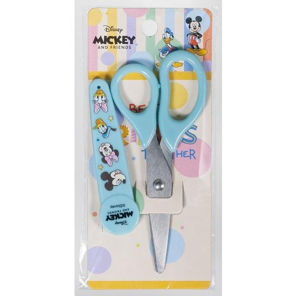 カバー付きはさみです。かわいいミッキー柄のはさみです。お子様でも安全に使用できるカバー付きです。●サイズ(約)・カバー装着時:58×138mm●材質・高級ステンレス 刃物鋼 ABS樹脂●用途・ハサミ 鋏 文具 工作 ●キーワード・はさみ ぶ...