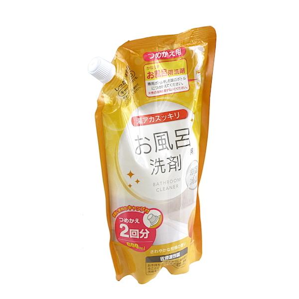 〇お風呂の詰め替え用洗剤です。別売りの「風呂用洗剤スプレー　除菌・消臭　さわやかな柑橘の香り　３００ｍｌ」（ＪＡＮ：４５８０１０４８２０３３０）に詰め替えてください。専用ボトルに詰め替え約２回分です。保管に便利なキャップ付きです。浴槽や浴室...