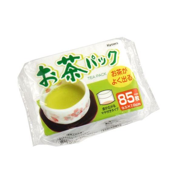 お茶パック、85枚入りです。茶葉が散らばらず後処理が簡単です。底が広がるマチ付きタイプです。コーヒーやダシ取りにも使えます。※電子レンジ・オーブン 非対応●1枚のサイズ(約)・95×70mm●材質・複合繊維100%(ポリエステル、ポリエチレ...