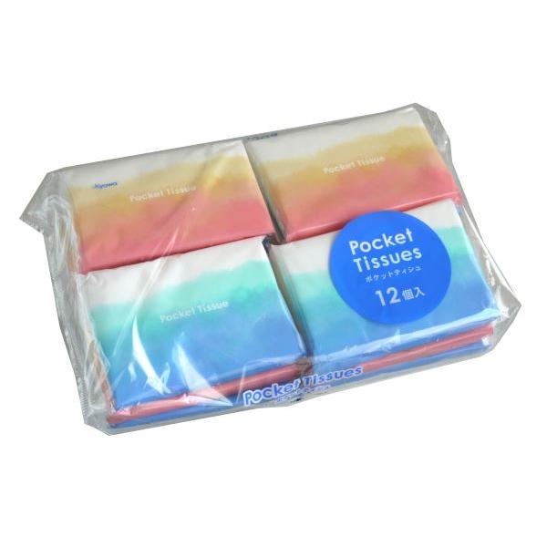 ポケットティッシュ、20枚(10組)×12個入りです。2枚重ねのふんわりソフトタイプのティッシュです。バッグやポケットに携帯しておくと便利です。●1枚のサイズ(約)・205×197mm●材質・パルプ●用途・ティッシュ ペーパー チリ紙 鼻紙...