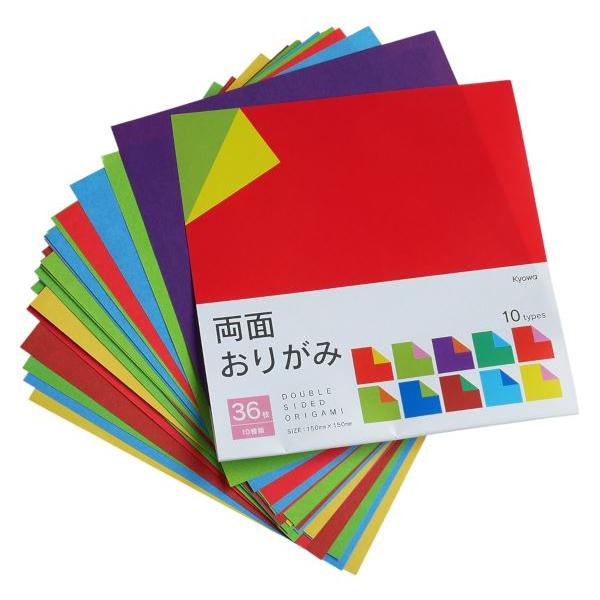 両面折り紙です。両面それぞれの違うカラーの折り紙です。折り紙を折ったり工作などにも使えます。●1枚のサイズ(約)・150×150mm●材質・紙●用途・折紙 折り紙 カラーペーパー 工作 ●キーワード・おりがみ からーぺーぱー こうさく 10...