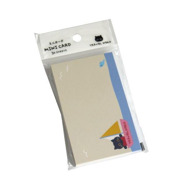 ミニメッセージカード、30枚入りです。旅するねこちゃんののイラストのメッセージカードです。メッセージを添えたいときに便利です。※色・柄の指定はできません●1枚のサイズ(約)・55×91mm●材質・紙●用途・メッセージカード ミニ ギフト ラ...