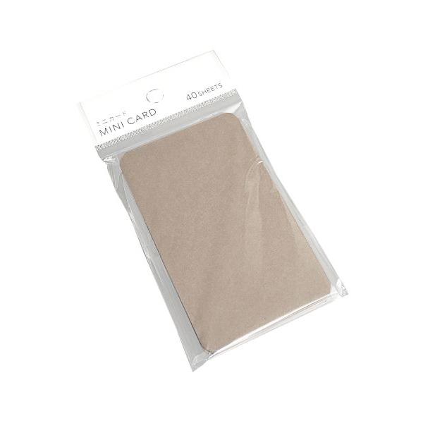 ミニカード、40枚入りです。落ち着いたスモーキーカラーのカードです。名刺や席札などにお使いいただけます。※色の指定はできません●1枚のサイズ(約)・55×91mm●材質・紙●用途・カラーペーパー 厚紙 工作 ハンドメイド 席札 文具●キーワ...