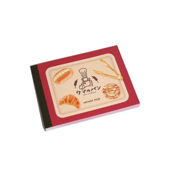 メモ帳です。ウマのパン2号店のイラストのメモ帳です。サッと書いて切り取れます。※色・柄の指定はできません●サイズ(約)・100×75mm●材質・紙●用途・メモ帳 ノート 文具 筆記●キーワード・めも のーと ぶんぐ ひっき 100円ショップ...