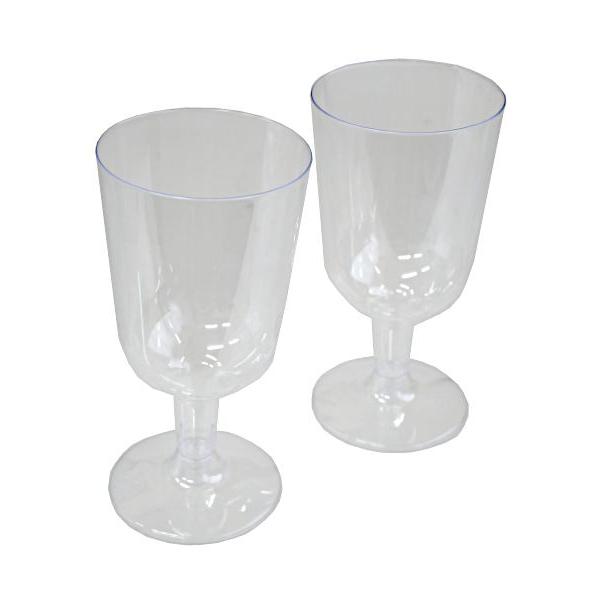 ワイン用クリアカップ、2個入りです。簡単に組み立てられるポリスチレン製のクリアカップです。イベントやアウトドアでの使用に便利です。※使い捨ての商品のためくり返しの使用はお控えください※電子レンジ・オーブン・オーブントースター・冷凍庫・食器洗...