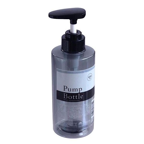 ポンプボトルです。シャンプーやハンドソープを詰め替えて使えます。クリアカラーで残量が分かります。※シンナー・オイル・化学薬品等 非対応●サイズ(約)・未使用時:直径65×170mm●容量(約)・400ml●色・グレー●耐熱約60度●材質・ボ...