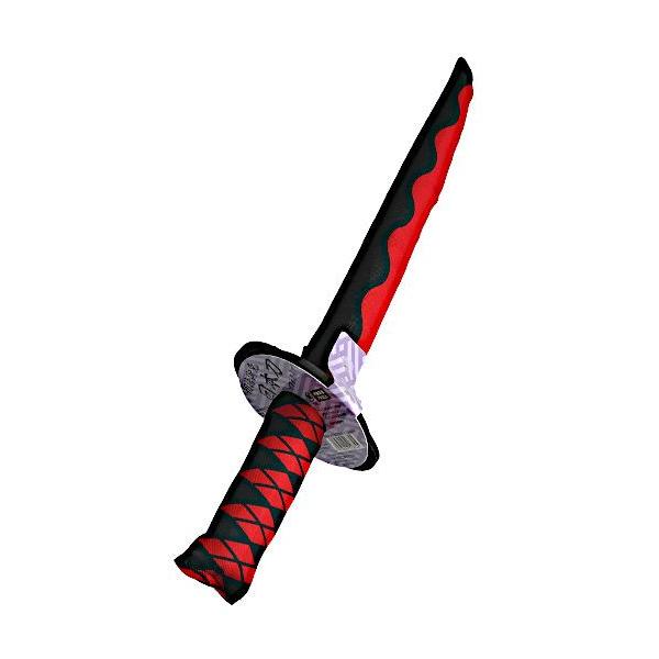 スポンジ日本刀です。ソフトタイプの日本刀のおもちゃです。刀をかっこよく振って遊べます。※色の指定はできません※縫製品の為サイズの異なりや糸のほつれ等有り●サイズ(約)・直径90×410mm●対象年齢・7歳以上●材質・ポリエチレン ポリエステ...