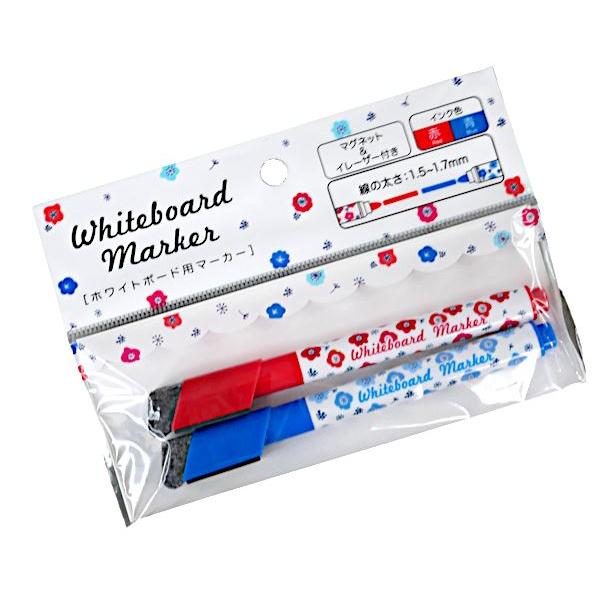 ホワイトボードのマーカー、2本入りです。マグネットでボードに留められます。ヘッド部にイレーザーが付いております。●1本のサイズ(約)・14×10×115mm●色・赤 青●材質・ポリプロピレン マグネット ポリエステル●用途・マーカー ペン ...