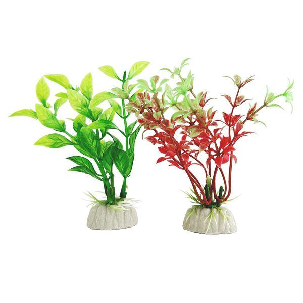 人工水草、2個入りです。鑑賞魚水槽用の人工水草です。ポリエチレン製でお手入れ簡単です。カラフルで水槽が明るくなります。※柄の指定はできません●サイズ(約)・(一例)70×45×全長125mm●材質・水草:ポリエチレン 土台:陶器●用途・水草...