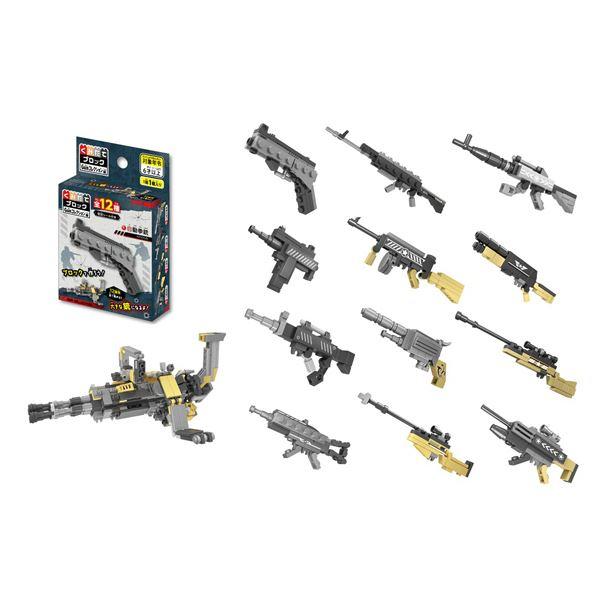 くみたてブロックです。ブロックを組み立てると銃ができます。12種類すべて集めると大きな銃が作れます。※種類の指定はできません●サイズ(約)・短機関銃:35×95×18mm●対象年齢・6歳以上●材質・本体:ABS シール:PP●用途・ブロック...
