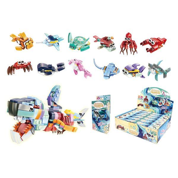 ブロックコレクションです。海のなかまたちのブロックです。全種類を集めるとメガロドンが作れます。※種類の指定はできません●サイズ(約)・(一例)カメ:24×70×67mm●対象年齢・6歳以上●材質・ABS●用途・ブロック オモチャ 組み立て ...