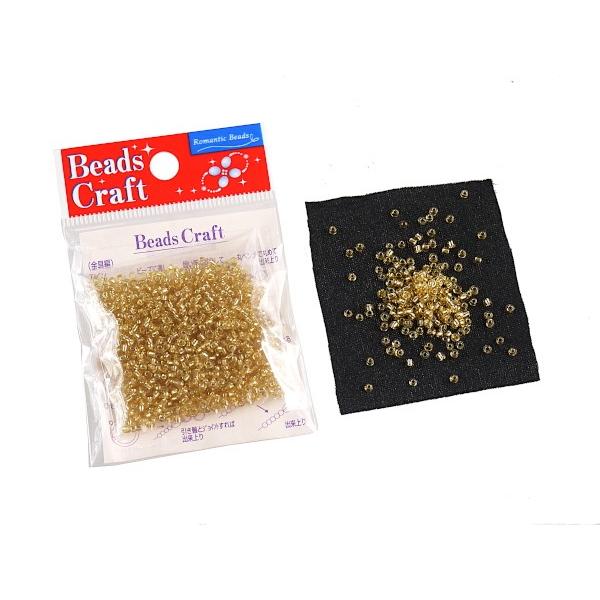 〇直径２ｍｍの丸ビーズです。アクセサリー作りなどのパーツとしてお使いください。別売りのテグスや金具等と組み合わせれば、オリジナルの作品が作れます。●１個のサイズ（約）・直径２ｍｍ●内容量（約）・１４ｇ●色・ゴールド●用途・ビーズ玉　アクセサ...