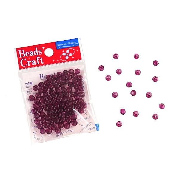 〇直径５ｍｍの丸ビーズです。アクセサリー作りなどのパーツとしてお使いください。別売りのテグスや金具等と組み合わせれば、オリジナルの作品が作れます。●１個のサイズ（約）・直径５ｍｍ●内容量（約）・７ｇ●色・濃い赤●用途・ビーズ玉　アクセサリー...