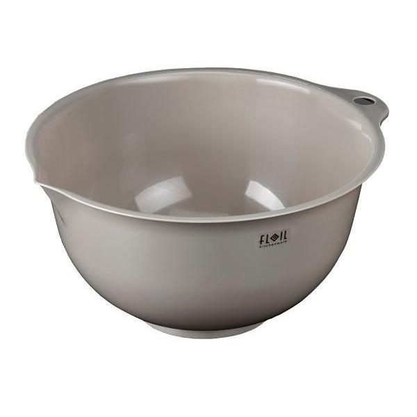 ボウルです。便利な注ぎ口付きのボウルです。持ち手部分に穴があいており、使わない時はフックなどに掛けておけます。お料理の下ごしらえや材料を混ぜ合わせたりする時などに便利です。別売りのザル「フレイユ ザル ブラウン Lサイズ」(JAN:4955...