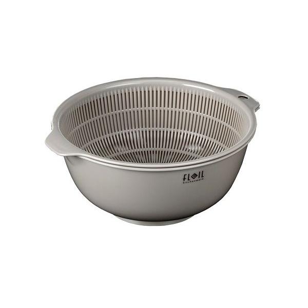 ざるとボウルのセットです。ざるは野菜などの水切りに、ボウルは材料を混ぜ合わせるのに便利です。ボウルとざるを重ねてコンパクトに収納できます。※電子レンジ・食器洗浄機・乾燥機・オーブン・直火 非対応●サイズ(約)・220×192×高さ90mm●...