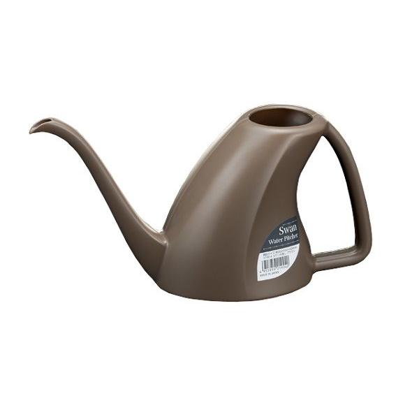 園芸用の水差しです。ポリエチレン製の一体型の水差しです。細いノズルで観葉植物などの水やりに便利です。●サイズ(約)・265×100×高さ142mm●容量(約)・880ml●色・ブラウン●耐熱70度/耐冷-30度●原料樹脂・ポリエチレン●用途...