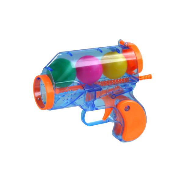 〇ピンポンガンです。ボールを本単にセットして、押し出し棒とトリガーを引くと発射されます。ボールは３個まで入ります。※人や動物に向けて絶対に発射しないでください●サイズ（約）・本体：４０×１３０×１５０ｍｍ　ボール（１個）：直径３４ｍｍ●対象...