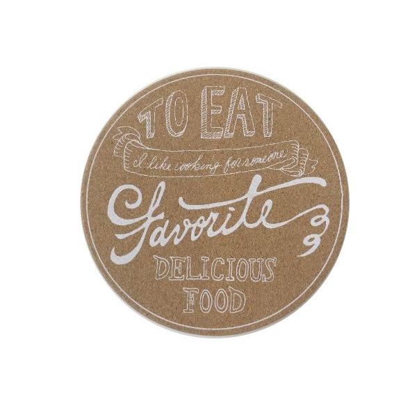 鍋敷きです。表面がコルク、裏面がMDFの鍋敷きです。対応サイズは鍋などの底面直径約25cmまでです。※コルクの性質上水気により本体が鍋底に貼り付く場合がございます※直火や電子レンジ等で温めた直後の鍋や器を載せないでください※色の指定はできま...