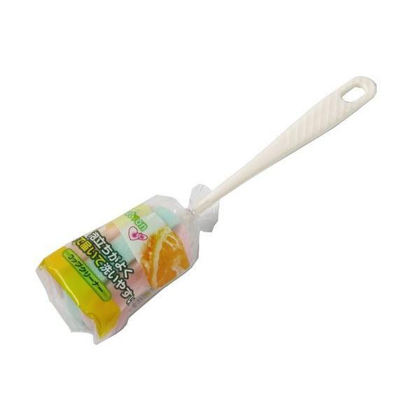 コップクリーナーです。柄付きで水筒やコップなどの底もスッキリ洗えます。泡立ちのよいスポンジです。抗菌・防臭加工でクリーナーを細菌・悪臭から守り、清潔で衛生的です。※色の指定はできません●サイズ(約)・直径40×全長250mm        ...