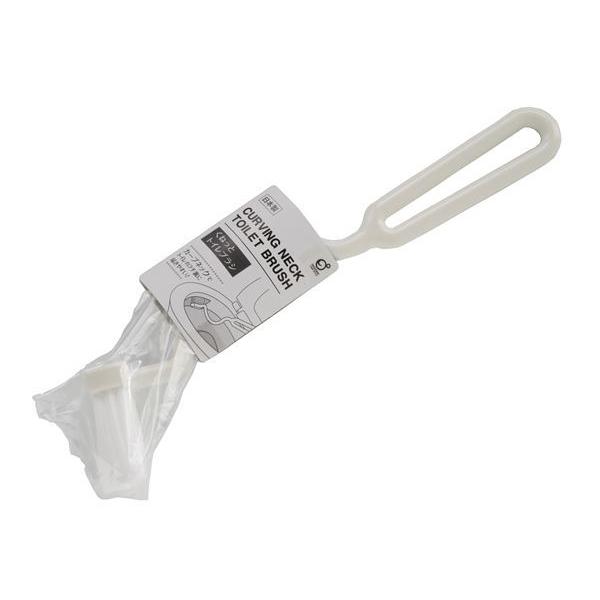 トイレブラシです。くねっと曲がったネックで、便器のフチ裏や排水口の奥までブラシが届きます。適度な硬さのロングブラシでしっかりと汚れを落とせます。フック掛けができ収納に便利です。●サイズ(約)・45×55×全長280mm●耐熱80度●材質・ポ...