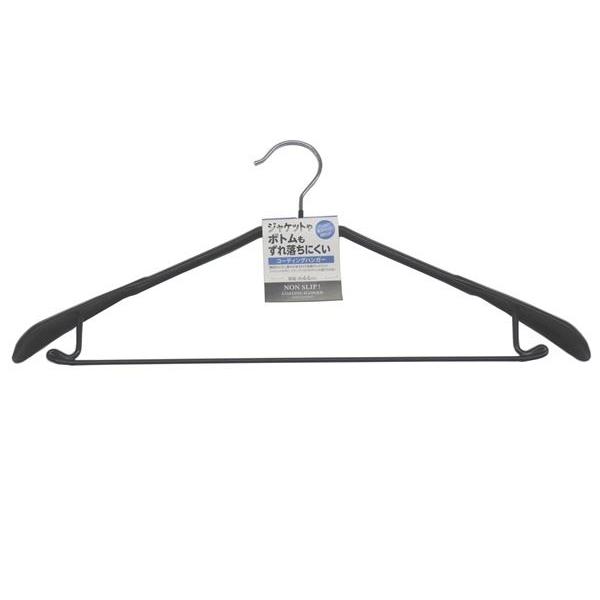 ハンガーです。型部分に厚みがあり型くずれしにくい形状です。PVCコーティングで衣類が落ちにくく、スラックスなども掛けられます。※洗濯干し 非対応●サイズ(約)・195×440×厚み30mm●色・ブラック●材質・スチール 塩化ビニル樹脂●用途...