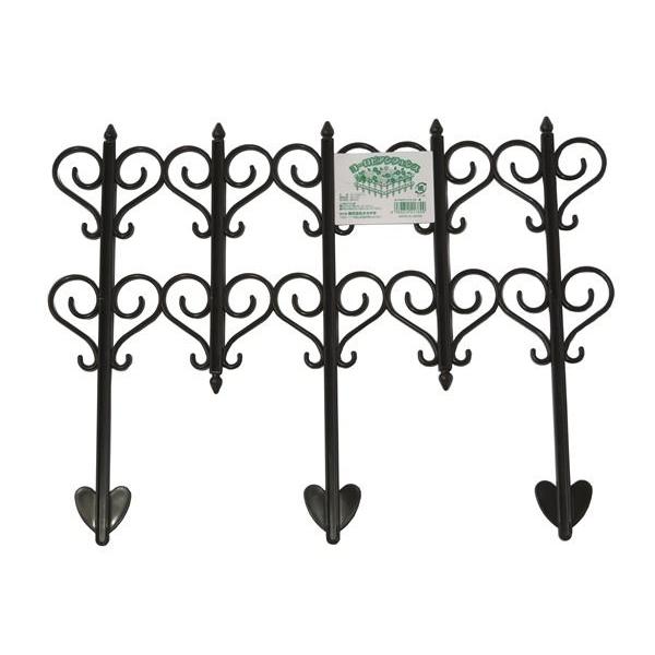 ガーデニング用のフェンスです。土に差し込むだけで簡単に設置できます。花壇の縁取りや仕切り等、お庭を自由にレイアウトできます。●サイズ(約)・450×高さ345mm●色・茶●耐熱110度/耐冷-20度●材質・ポリプロピレン●用途・ガーデンフェ...