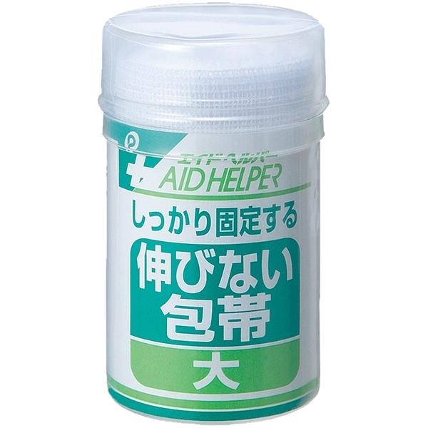 〇包帯です。伸びないタイプでしっかり固定できます。動いてはいけない患部などを固定できます。●サイズ（約）・６．７５ｃｍ×全長４．５ｍ●材質・レーヨン７０％　ナイロン３０％●用途・患部の固定　衛生　救急　怪我　傷　医療●キーワード・ほうたい　...