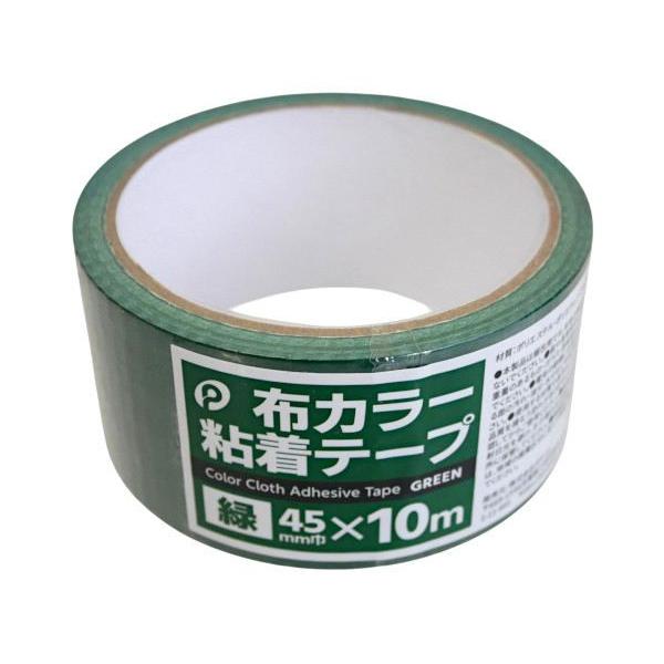 布テープです。丈夫で強度のある粘着テープです。ダンボールの梱包や工作等にお使いいただけます。※電気の絶縁用には使用できません※皮膚・ガラス・塗装した面などに直接貼らないでください●サイズ(約)・幅45mm×長さ10m●色・緑●材質・ポリエス...