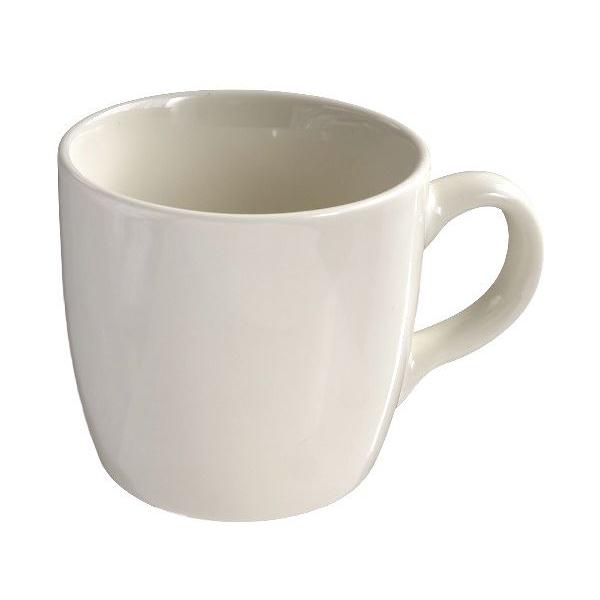 マグカップです。シンプルな磁器製のマグカップです。コーヒー・ココア・ミルク等、ゆったりカフェタイムをお楽しみください。【 ！陶器について！ 】傷、欠け、ピンホール(針を刺したような穴)、鉄粉(小さな黒い点)、釉薬のムラ等がある場合がございま...