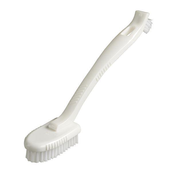 シューズブラシです。植毛タイプで使用後乾きやすく衛生的です。ヘッドブラシの植毛面が広く、毛が短い為しっかり洗えます。ヘッドブラシが取り外し可能で、用途に合わせて使い分けができます。ミニブラシ付きで細かい部分も洗えます。※リニューアルにより写...