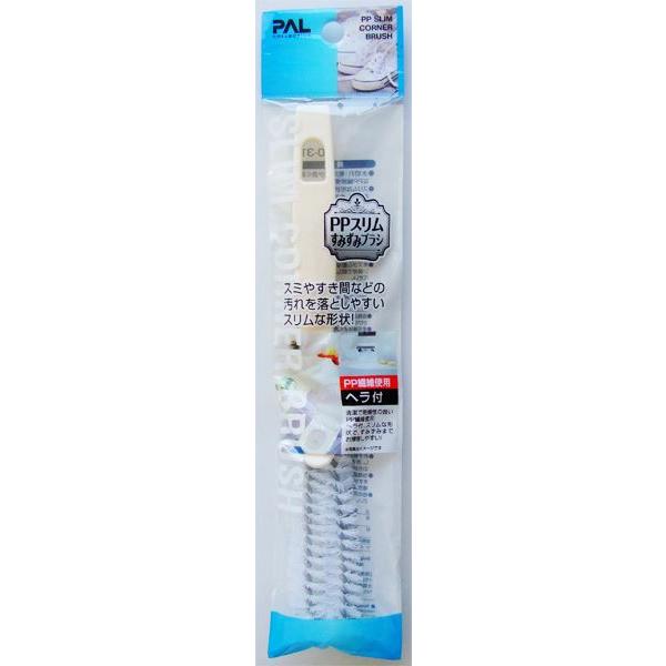 PPブラシです。水切れ・乾燥性が良く清潔なPP繊維を使用しております。スリムな形状で隅々まで掃除しやすいです。ヘラ付きでこびりついた汚れも落としやすいです。●サイズ(約)・210×35mm●耐熱100度●材質・ブラシ、柄:ポリプロピレン  ...