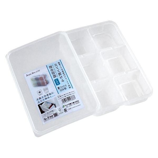 保存容器です。平置きでの冷凍後にタテ置き保存できます。本体のみ電子レンジ使用可能です。立てて収納することで冷凍庫内をスッキリ整理できます。※完全密閉ではございません※液体は立てて保存しないでください※食器乾燥機 非対応●サイズ(約)・140...