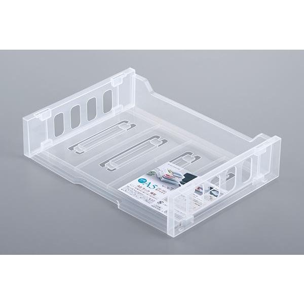 ラックです。A5サイズがピッタリ入る横型のラックです。積み重ねパーツ付きで高さを変えられます。別売りの「A5トレー横型」(JAN:4973430021258)と組み合わせればさらに便利に使えます。●サイズ(約)・268×196×高さ60mm...