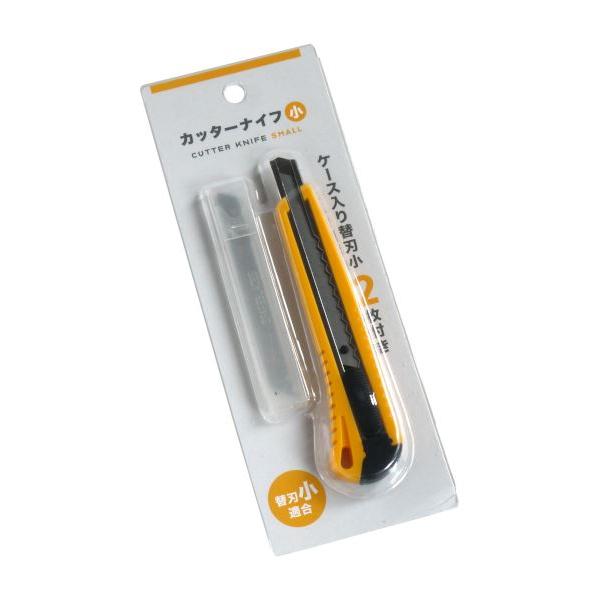カッターナイフです。スリムタイプで握りやすく細かい作業に便利です。鋭い切れ味で作業しやすいです。ケースに入った替刃2枚付きです。●サイズ(約)・27×全長130mm●材質・本体:スチール、ABS樹脂 刃:SK5炭素鋼●用途・カッターナイフ ...
