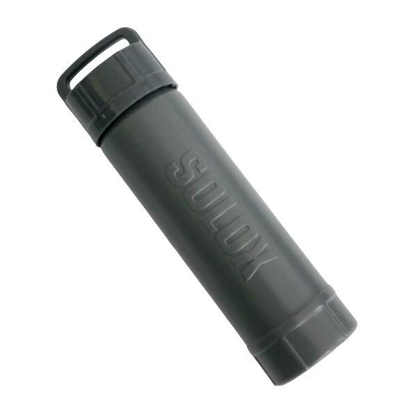 防湿ケースです。キャンプ時等の携帯に適した防湿ケースです。パッキン付きで防湿性が高いです。マッチや救急セットなどを入れて携帯できます。※完全密封ではございません●サイズ(約)・直径33×121mm●耐熱70度(本体) 耐熱80度(フタ、パッ...