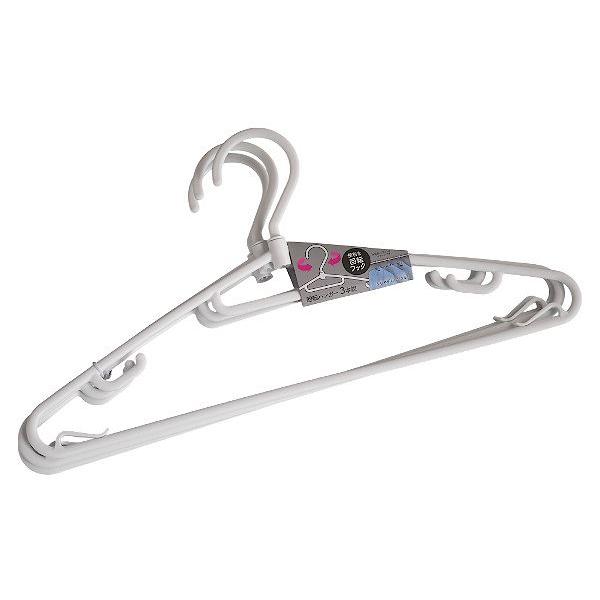 ハンガー、3本入りです。フック部分が回転するハンガーです。狭い場所でも斜めにして干せます。●1本のサイズ(約)・395×197×13mm●材質・ポリプロピレン●用途・ハンガー 収納 衣類 クローゼット●キーワード・はんがー しゅうのう くろ...