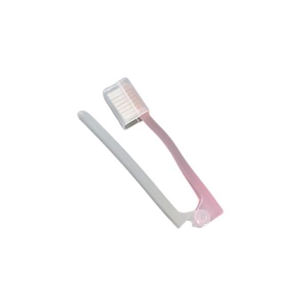 折りたたみ式の歯ブラシです。キャップ付きです。学校・会社・旅行・登山に持って行くのに便利です。※色の指定はできません※リニューアルにより写真以外のパッケージやデザイン、色、サイズ、種類、成分になる場合有り●歯ブラシの全長(約)・折込時98m...