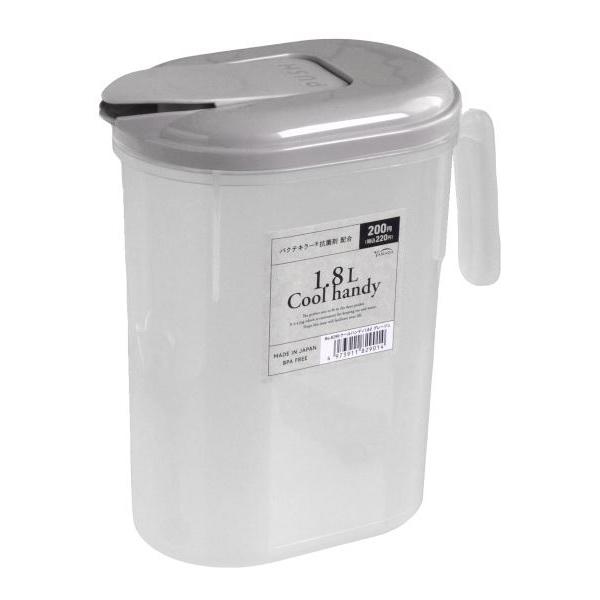 ピッチャーです。注ぎ口はワンプッシュで開閉する事ができます。バクテキラー抗菌剤配合です。冷蔵庫でお茶や水を保存するのに便利です。※熱湯を入れないでください※パッケージの表示価格は店頭販売価格の為、当店販売価格とは異なります●サイズ(約)・1...