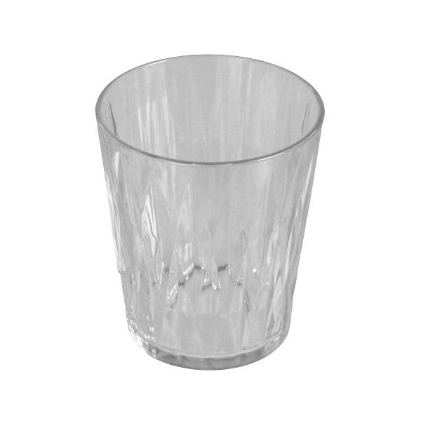 グラスです。ガラスのような透明感のあるAS樹脂製のグラスです。見た目涼しく飲み物を提供できます。※電子レンジ・オーブン・熱湯・食器洗浄機・乾燥機 非対応●サイズ(約)・直径86×100mm●容量(約)・370ml●耐熱80度/耐冷-20度●...
