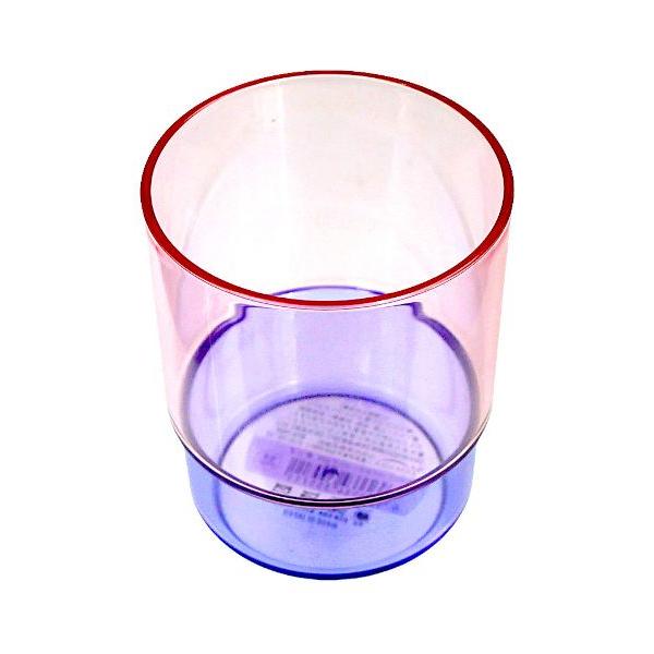 コップです。グラデーションがキレイなバイカラーのコップです。落としても割れにくいAS樹脂製です。同じ商品を重ねて収納できます。※電子レンジ・グリル・オーブン・食器洗浄機・乾燥機・熱湯 非対応※色の指定はできません●サイズ(約)・直径75×高...