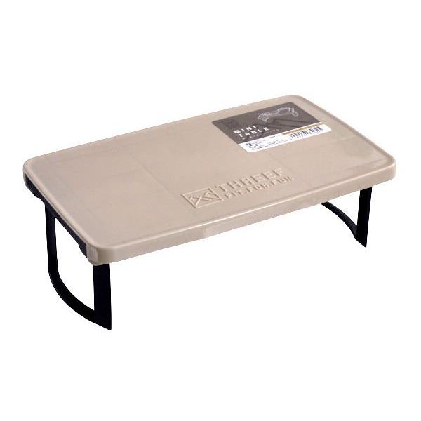 ミニテーブルです。持ち運びに便利なミニサイズのテーブルです。脚が折りたためてコンパクトに収納できます。レジャーやキャンプ等の食事に便利です。●外寸(約)・組立時:284×175×高さ88mm●耐荷重(約)・1kg●色・ベージュ●耐熱140度...