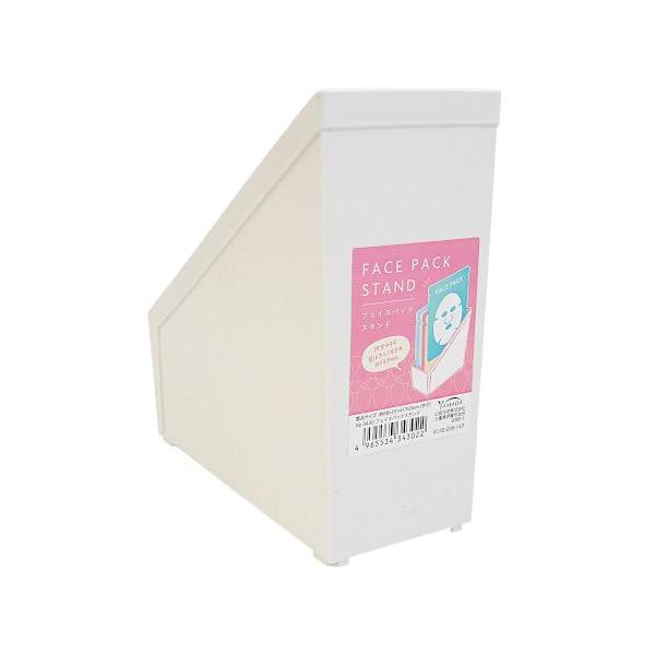 フェイスパックスタンドです。フェイスパックを立てて収納できるスタンドです。使いたいフェイスパックが見つけやすいです。●外寸(約)・68×151×高さ152mm●耐熱140度/耐冷-20度●原料樹脂・ポリプロピレン●用途・フェイスパック ケー...