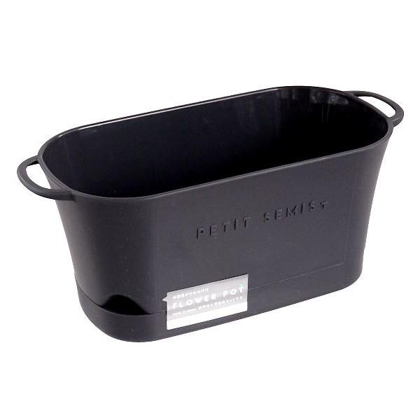 植木鉢です。バスケット型のポットです。受け皿付きで流れ出す水や土を受けられます。移動に便利な持ち手付きです。水溜量が分かる穴付きです。●サイズ(約)・受皿セット時:215×107×高さ90mm●耐熱120度/耐冷‐20度●容量(約)・980...