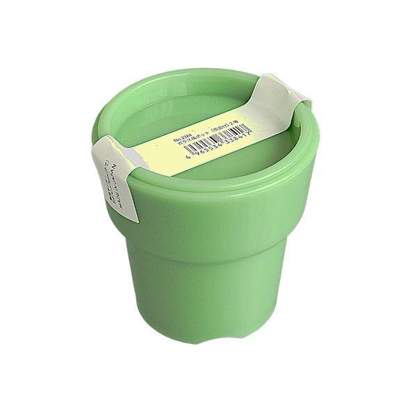 植木鉢です。ガラス風のミニサイズのポットです。受け皿付きで流れ出す水や土を受けられます。※色の指定はできません●サイズ(約)・直径74×高さ78mm●容量(約)・170ml●原料樹脂・ポリプロピレン●用途・植木鉢 ポット 園芸 ガーデニング...